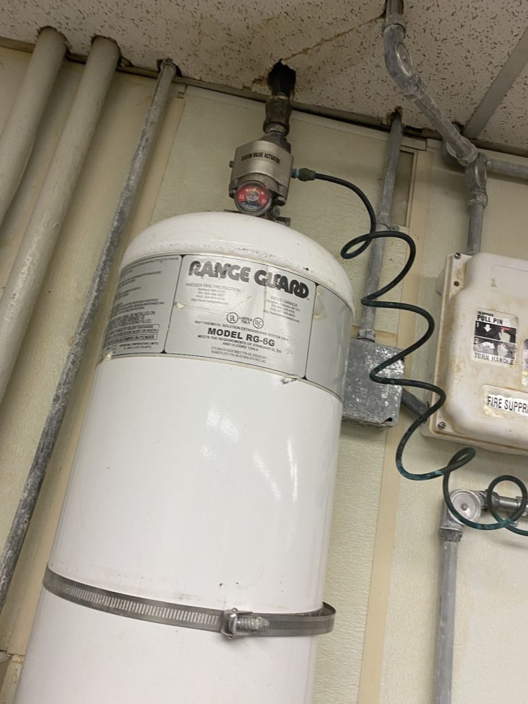 Range Hood Fire System Hydro Testing